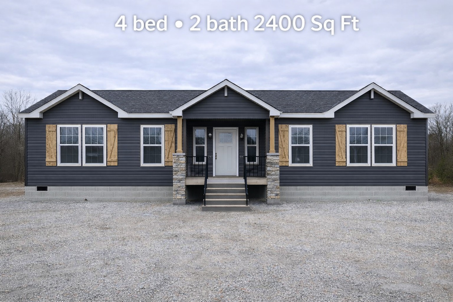 The Unforgiven 4 Bed 2 Bath Luxury Mobile Home - USA HOMES